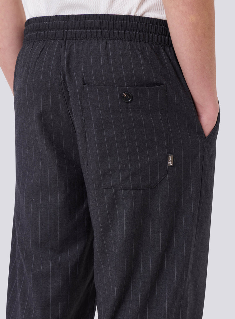 Boxy Suit Pant Charcoal Stripe – Barney Cools