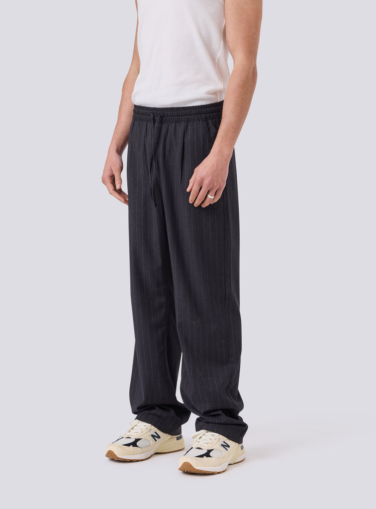 Boxy Suit Pant Charcoal Stripe – Barney Cools
