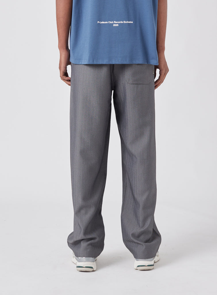 Boxy Suit Pant Grey Herringbone – Barney Cools