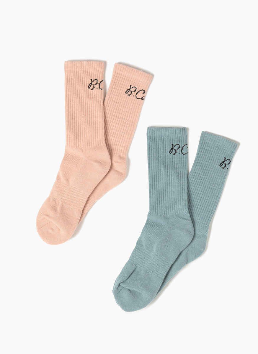 2-Pack Socks Pink/Blue – Barney Cools